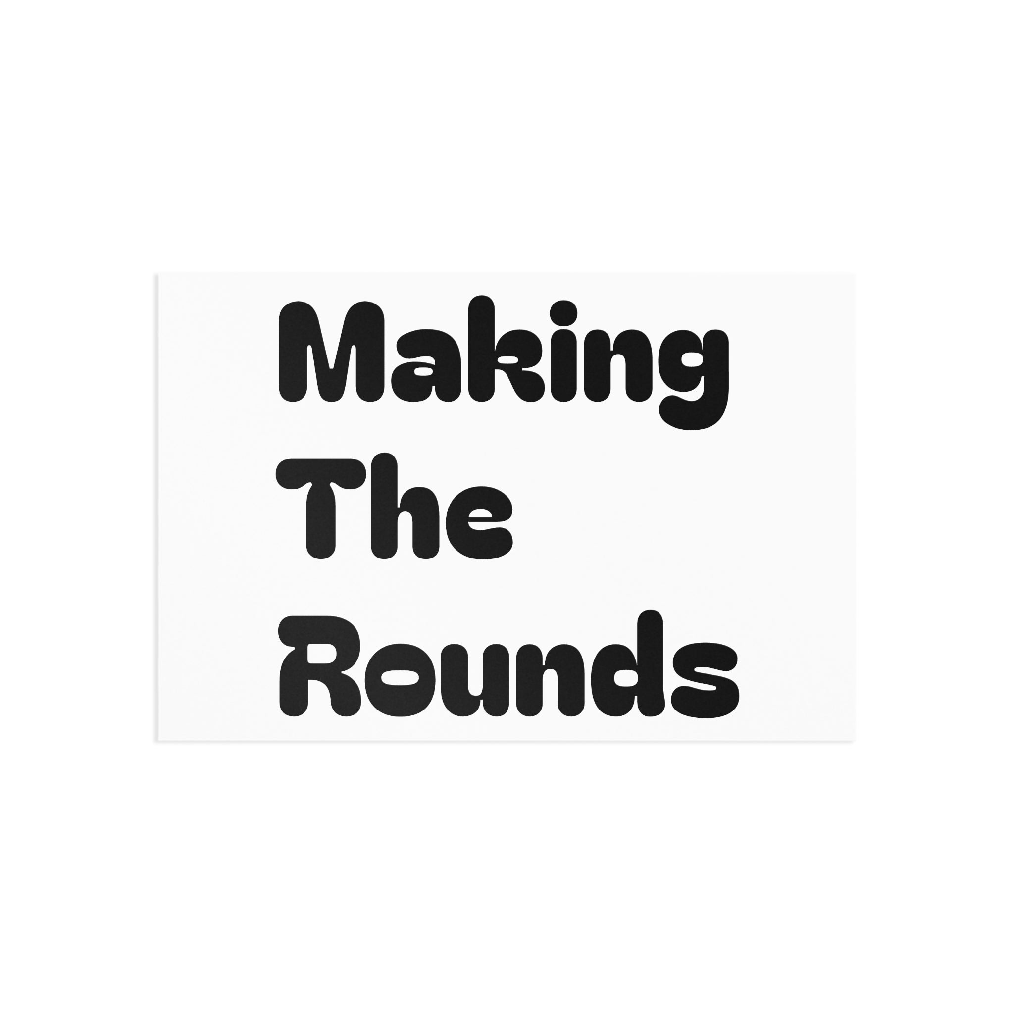 Making The Rounds Black Fine Art Postcards – The Pink Tree Collective Store