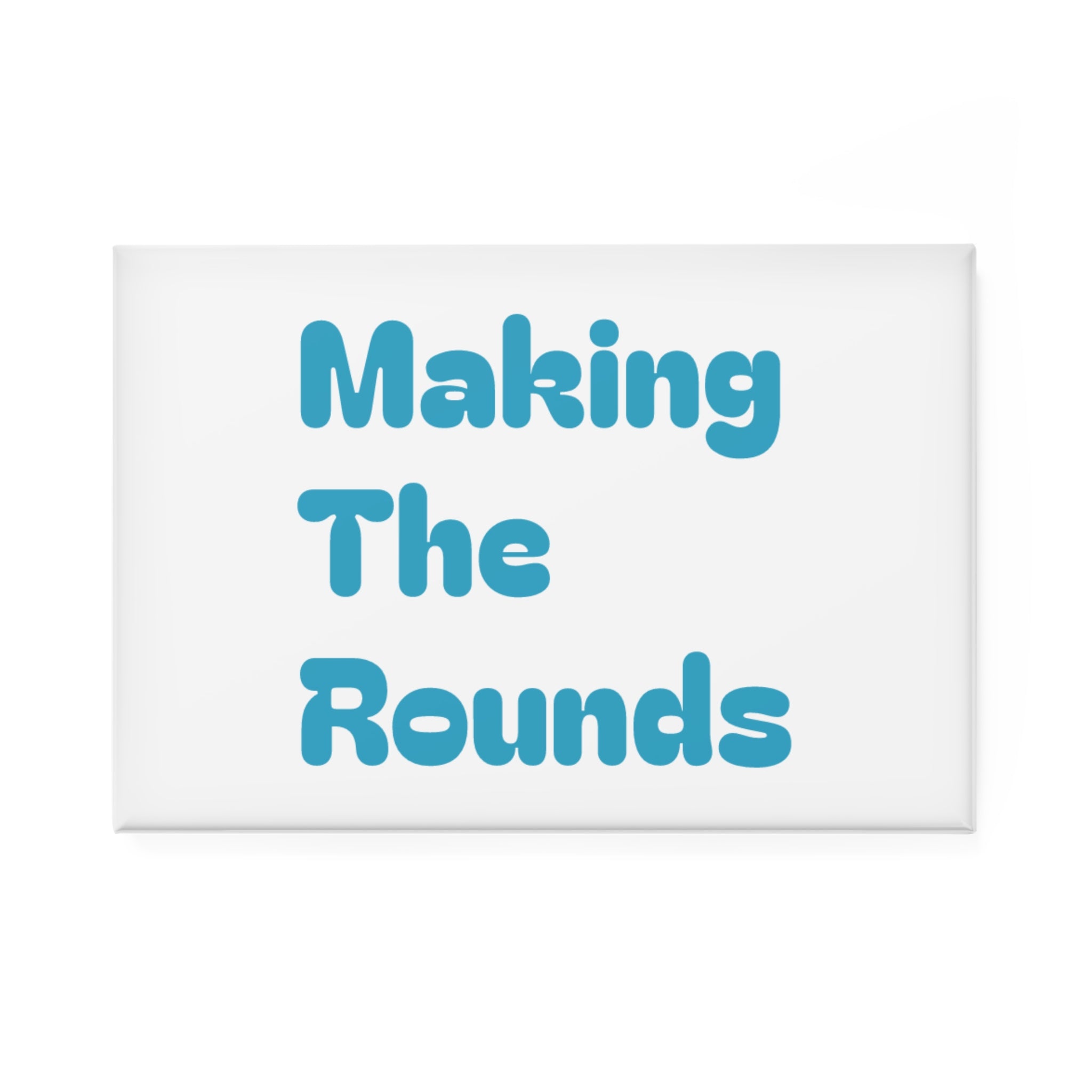 Making The Rounds Blue Button Magnet, Rectangle (1 & 10 pcs) – The Pink ...